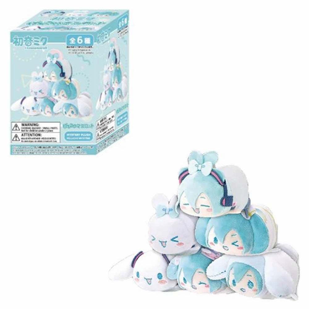 CINNAMOROLL X MIKU LAYING DOWN BLIND BOX PLUSH ASST-6pcs PDQ| CASA MANGA