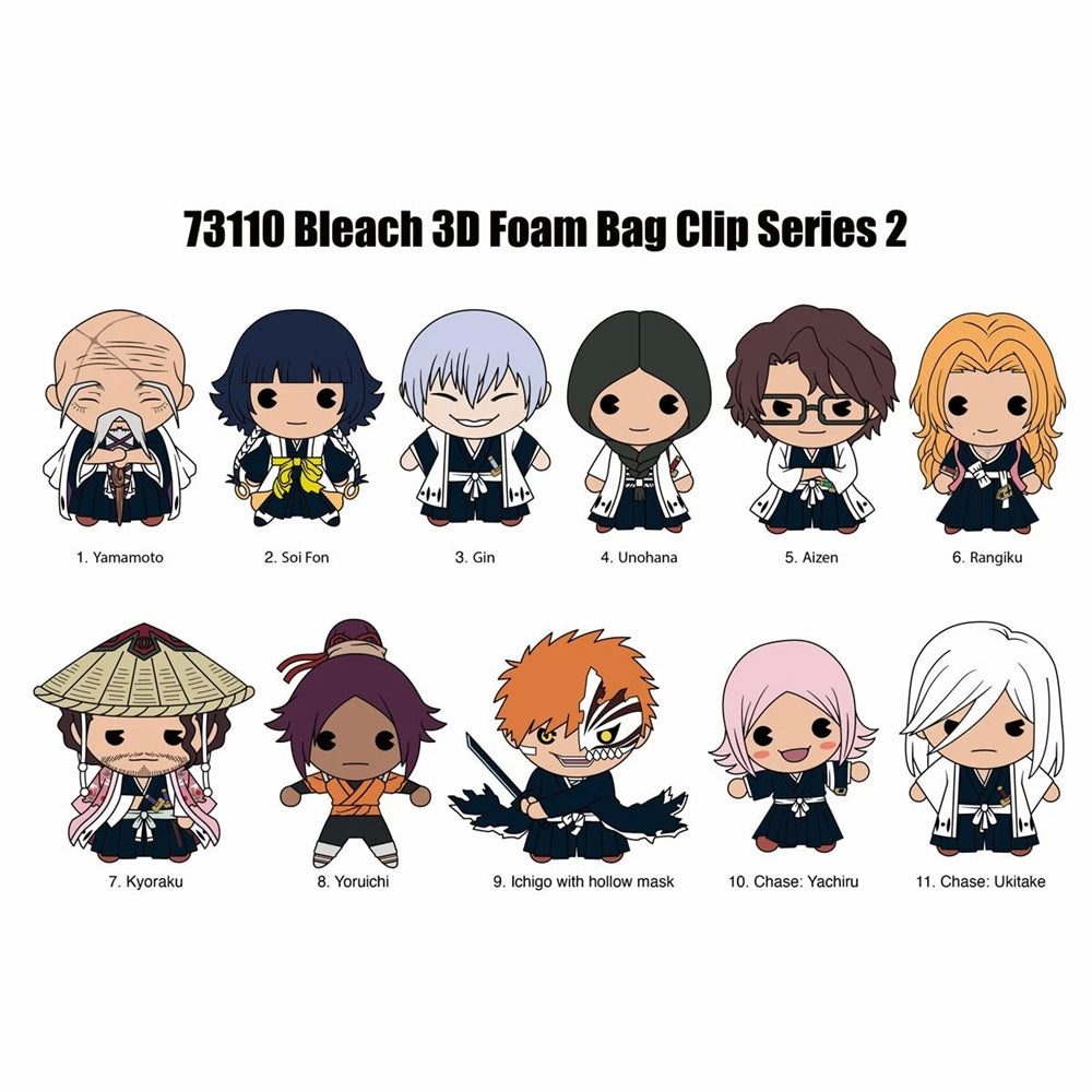 BLEACH 3D FOAM KEYRING BLIND BAG ASST- SERIES 2-24pcs PDQ| CASA MANGA