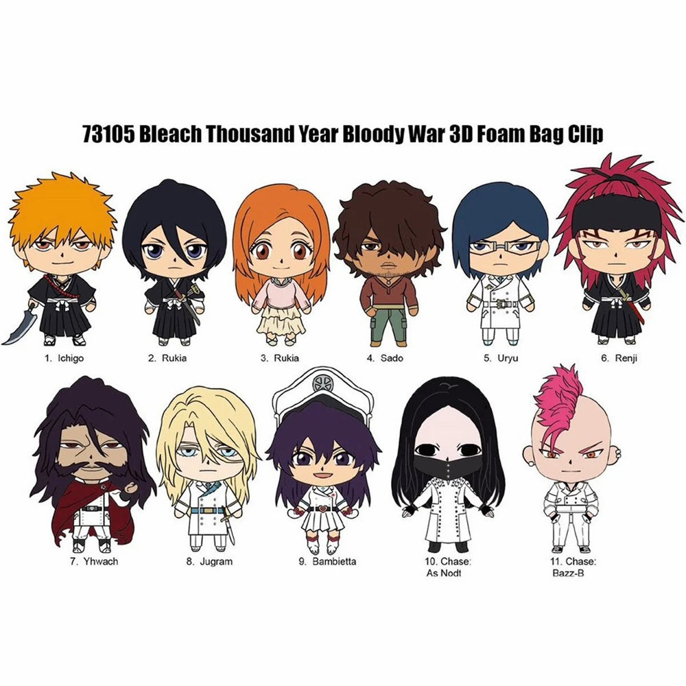 Bleach:Thousand-Year Blood War 3D Foam Keyring Blind Bag ASST- Series ...