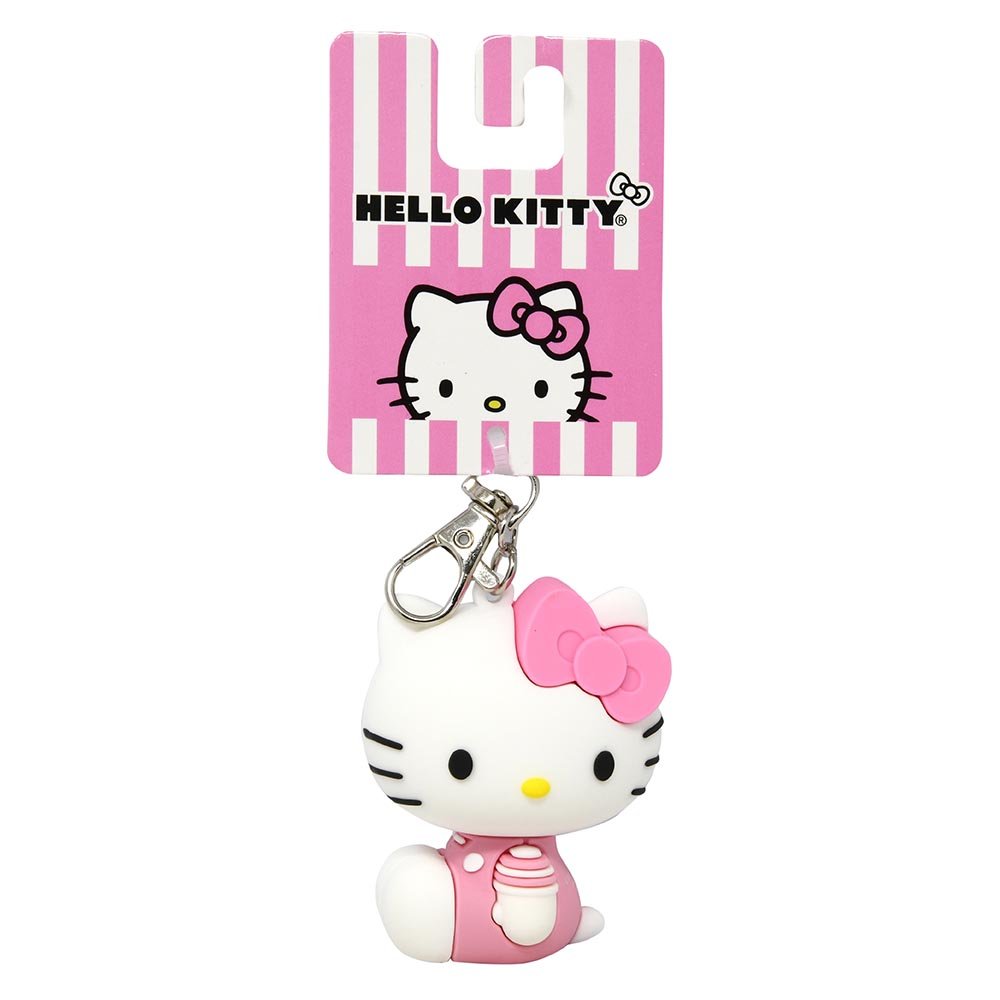 Hello Kitty 3D Molded Rubber Charm with Clip Keyring| CASA MANGA