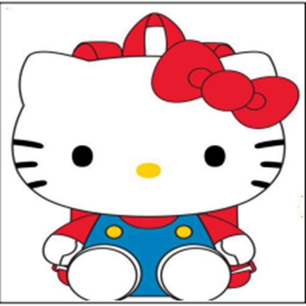 Hello Kitty Classic Sitting Pose 14 Inch Plush Backpack| CASA MANGA