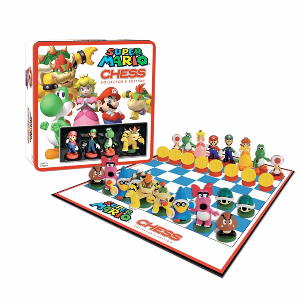 Nintendo Super Mario Collector's Edition Chess Set in Tin Box| CASA MANGA