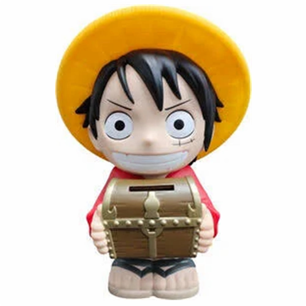 One Piece Monkey D. Luffy with Treasure Box Figural Coin Bank| CASA MANGA