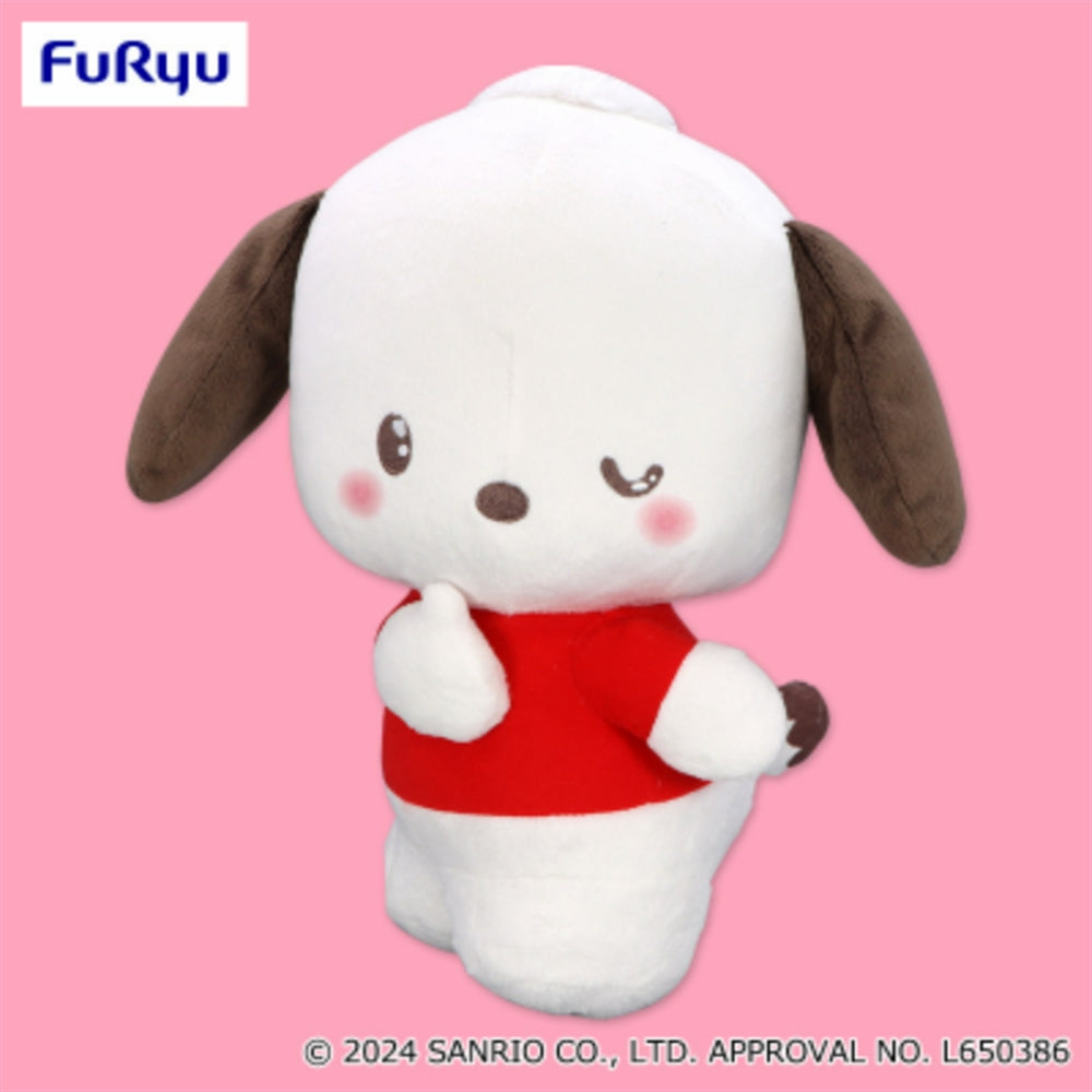 Sanrio Pochacco Look back Secret BIG Plush in Red-Japan Version| CASA MANGA