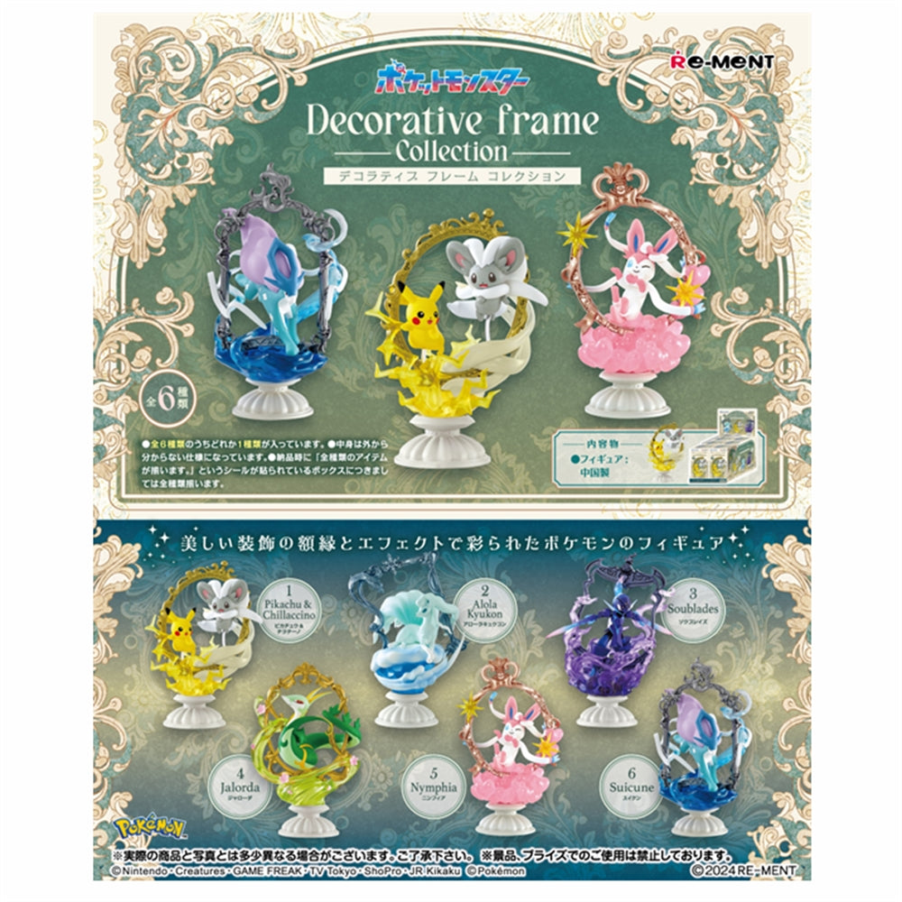 Re-ment :Pokemon Decorative Frame Collection Mini Figure Asst-set of 6 ...