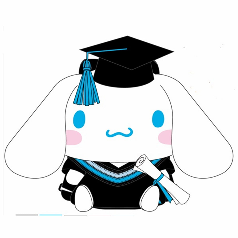 SANRIO CINNAMOROLL GRADUATION 14" PLUSH BACKPACK| CASA MANGA