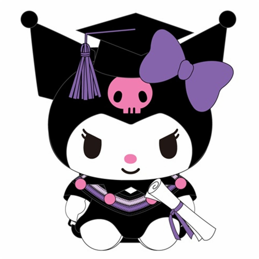 SANRIO KUROMI GRADUATION 15" PLUSH BACKPACK| CASA MANGA