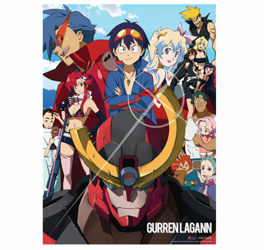 GURREN LAGANN GROUP WALL SCROLL| CASA MANGA