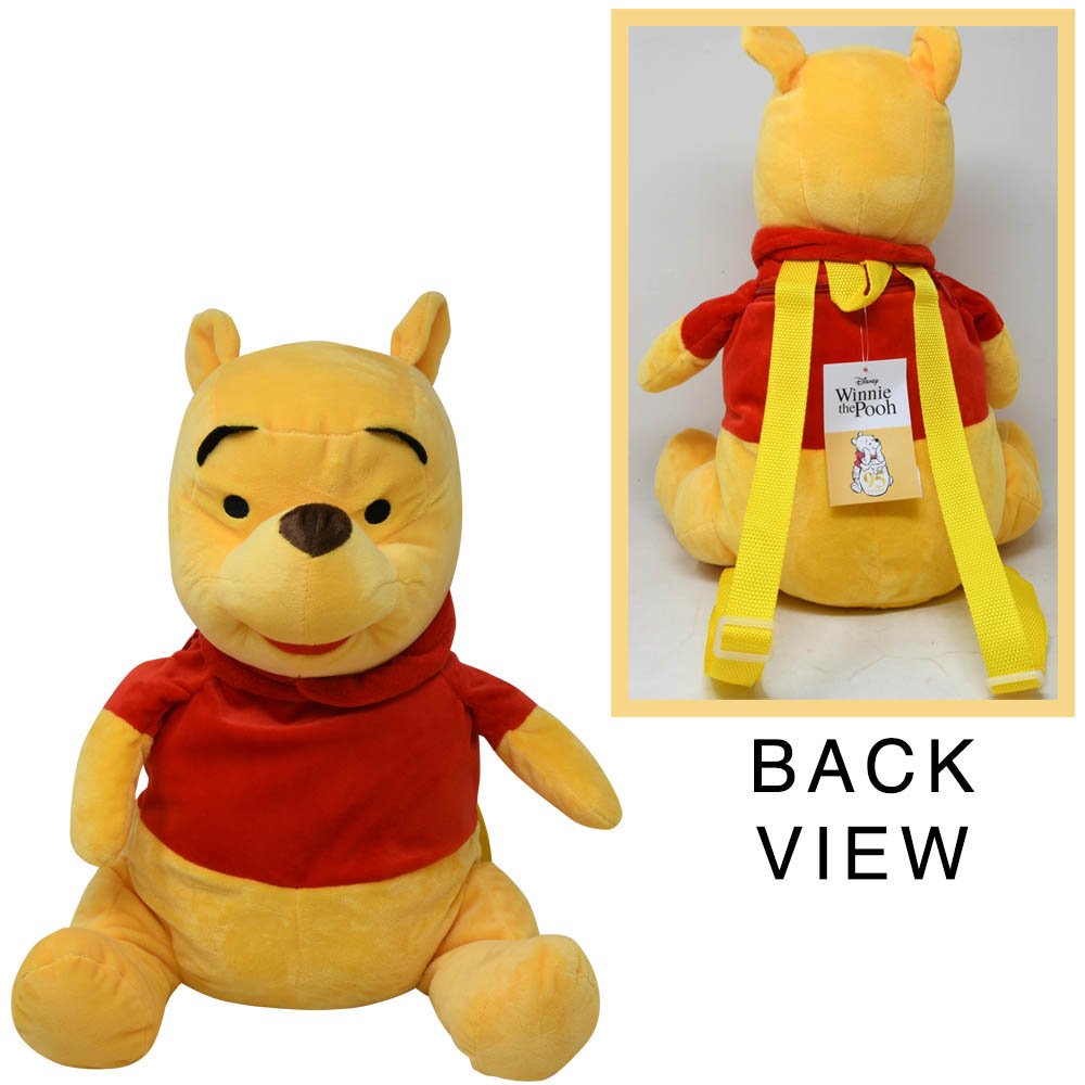 Disney Winnie Pooh Full Body Plush Backpack 14 Inch Sitting Pose| CASA ...